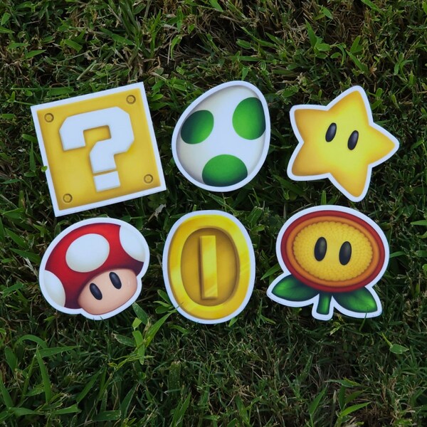 Mario Power up Stickers - Etsy