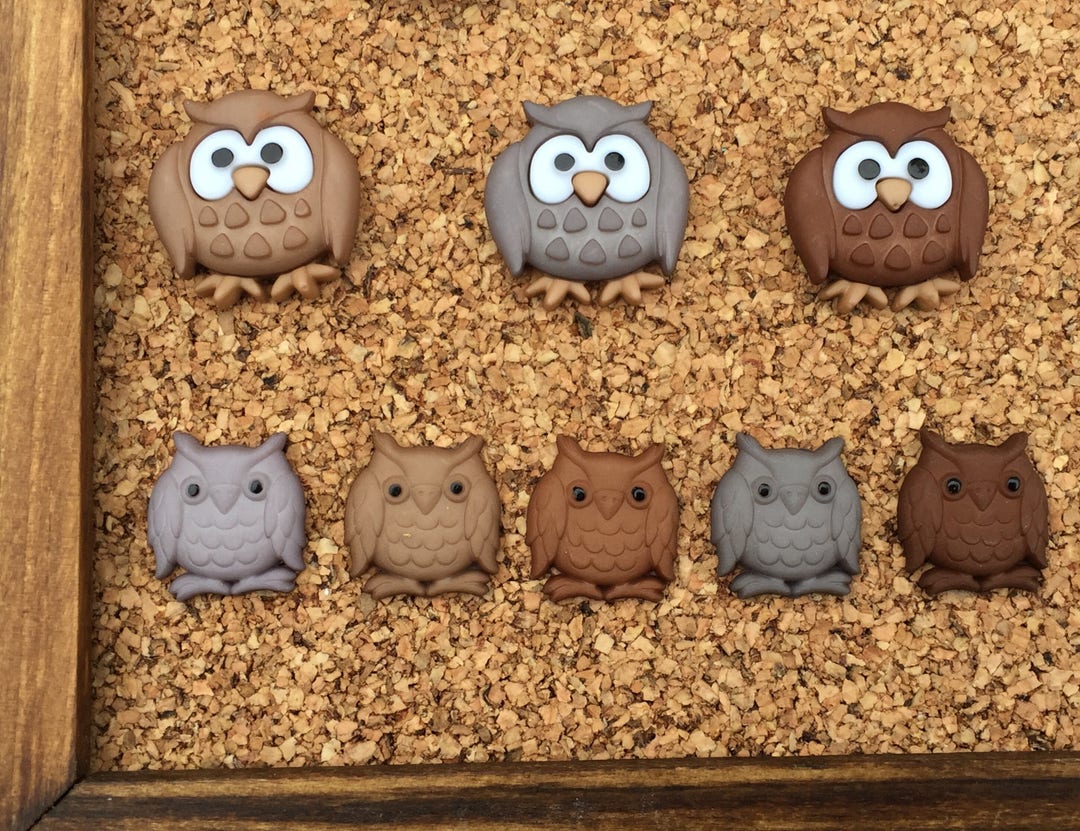Owl Thumb Tacks,pushpins,owl Gifts for Women,owl Gift Teacher,owl Decor ...