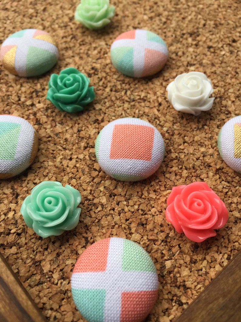 ThumbtacksFabric Push PinsGift for Teen GirlDecorative | Etsy