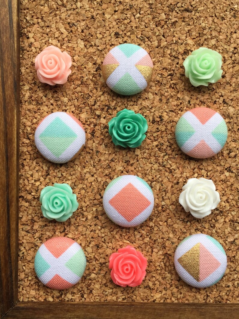 ThumbtacksFabric Push PinsGift for Teen GirlDecorative | Etsy