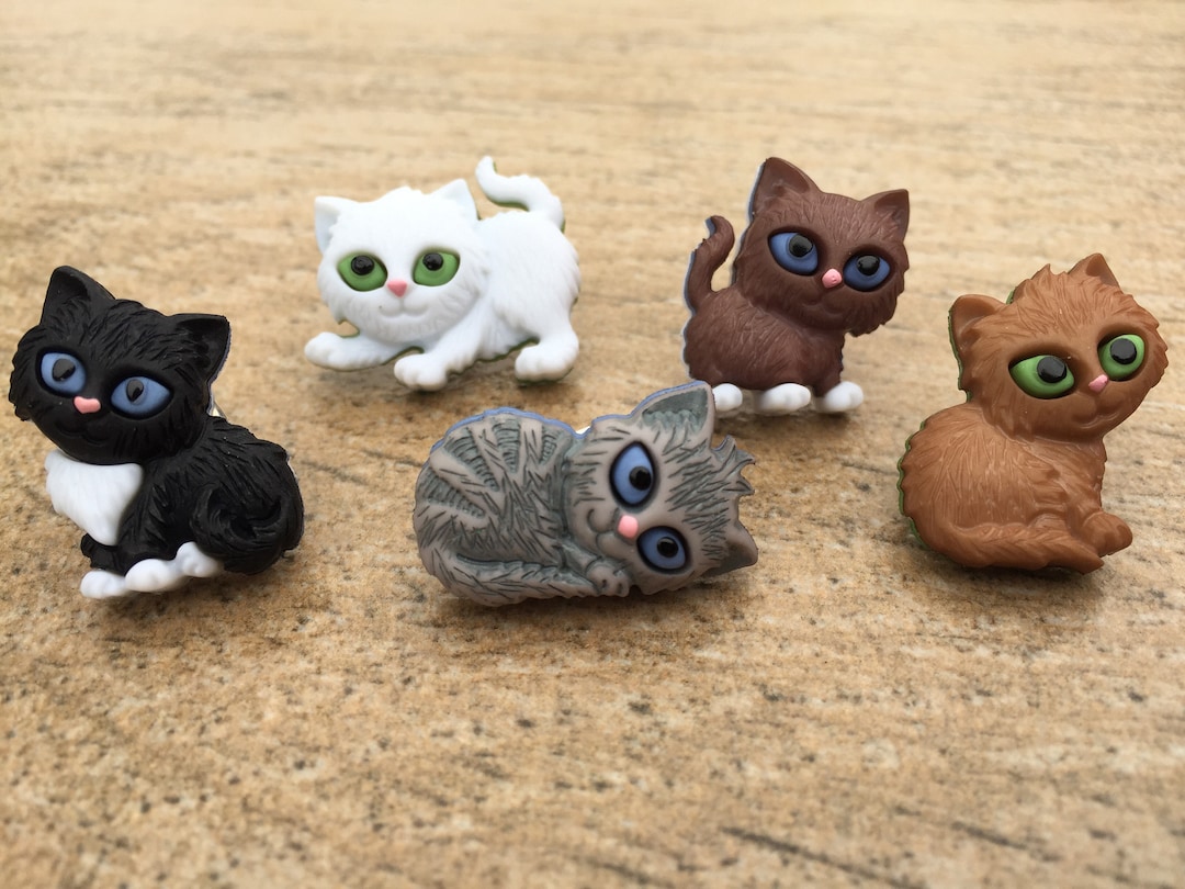 Cat Pushpins,kitten Thumbtacks,cat Lover Gift,kitten Decor,cat ...