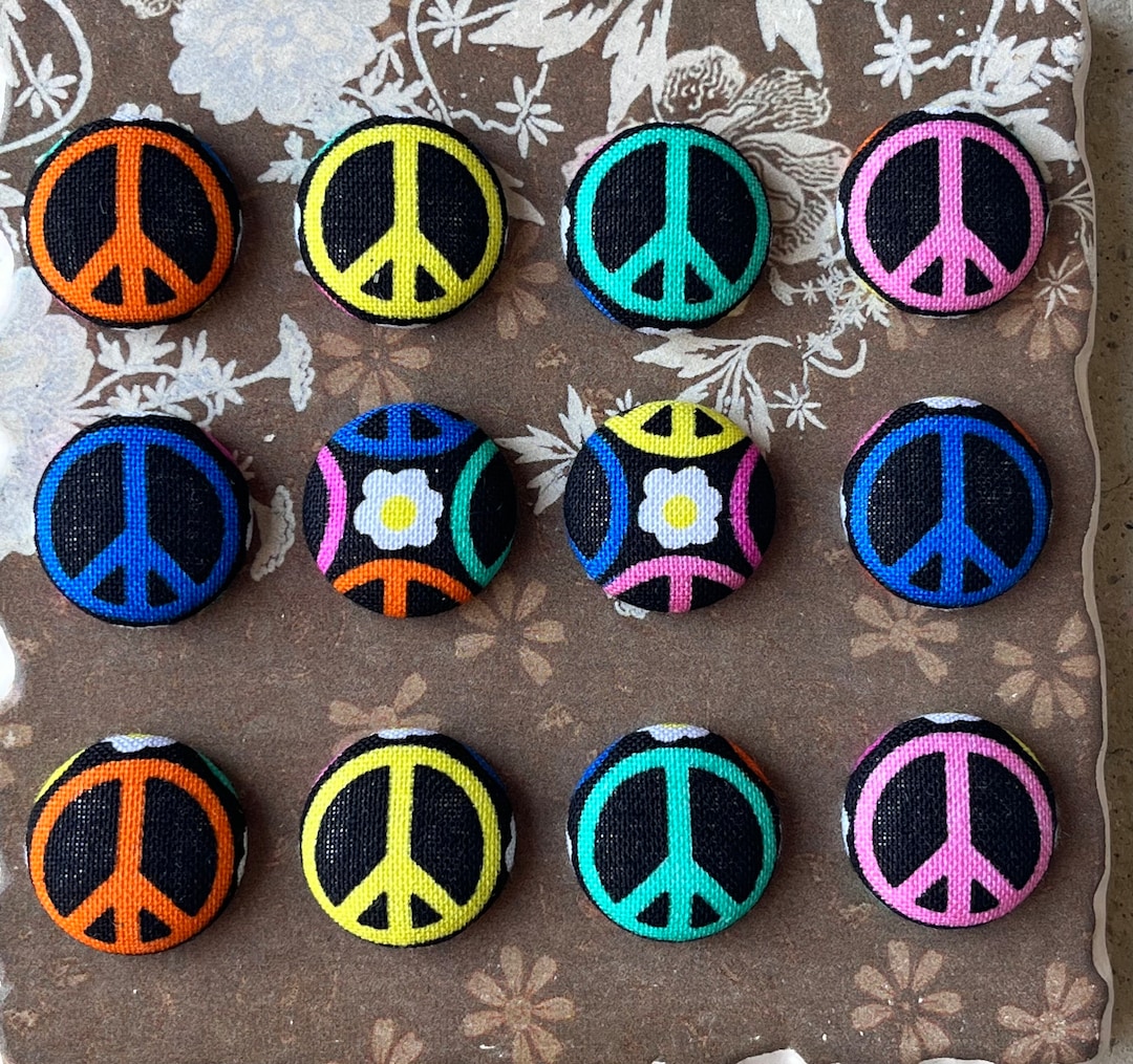 Magneten Peace Zeichen,Hippie Decor,Peace Magnet Set, Deko für Disco ...