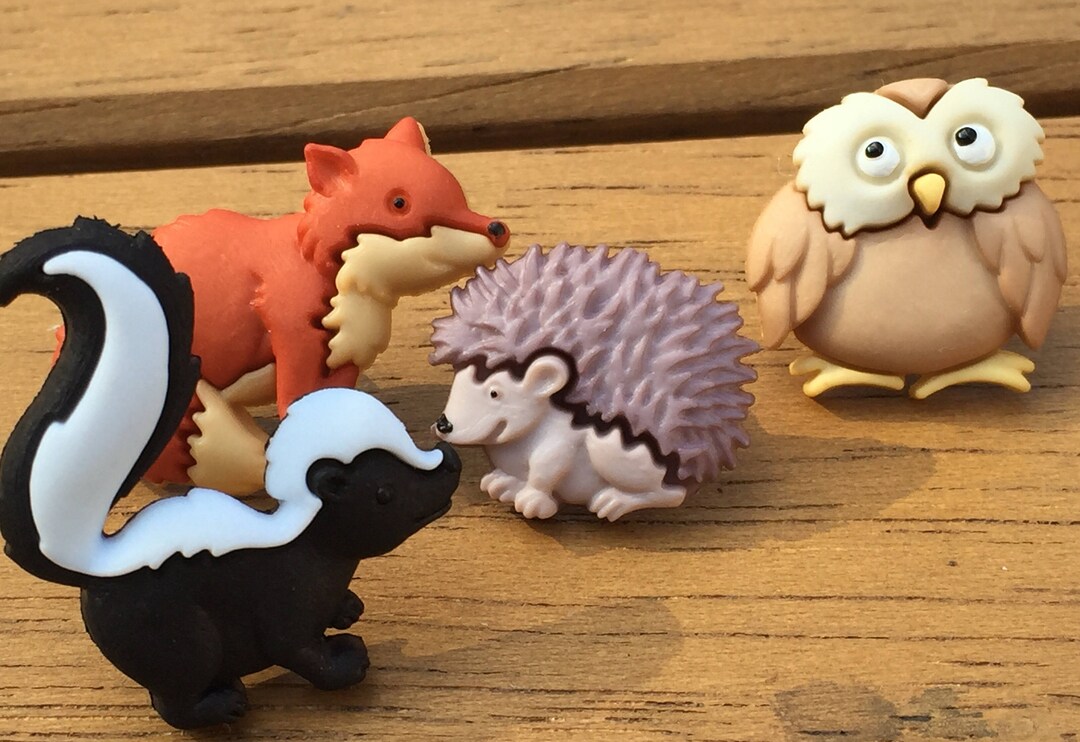 Pushpins,forest Animal Decor,thumb Tacks,forest Animal Gifts,thumbtacks ...