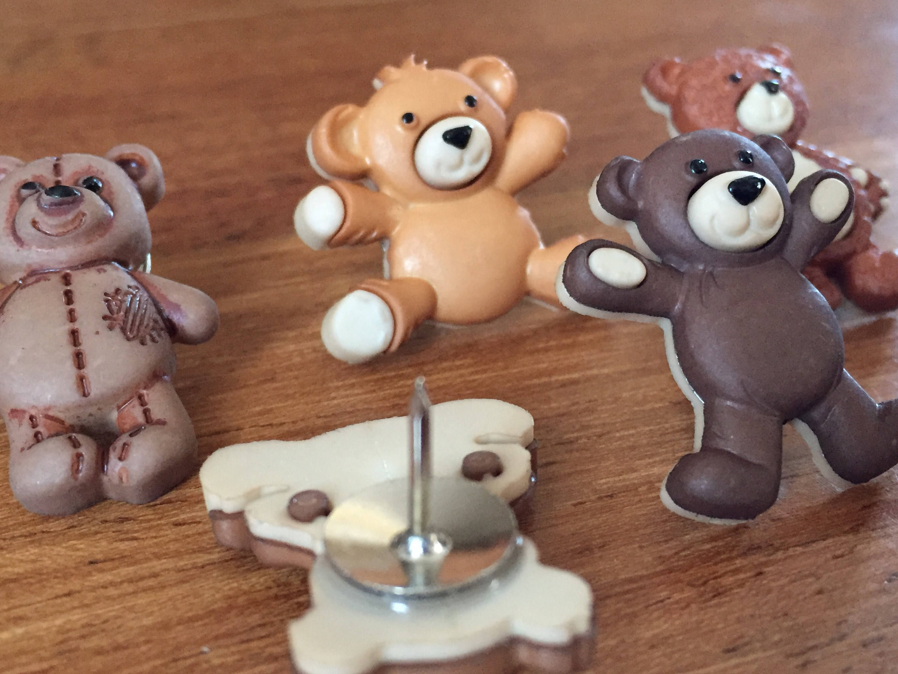 Teddy Bear ThumbtacksTeddy Bear GiftStuffed Animal Push | Etsy