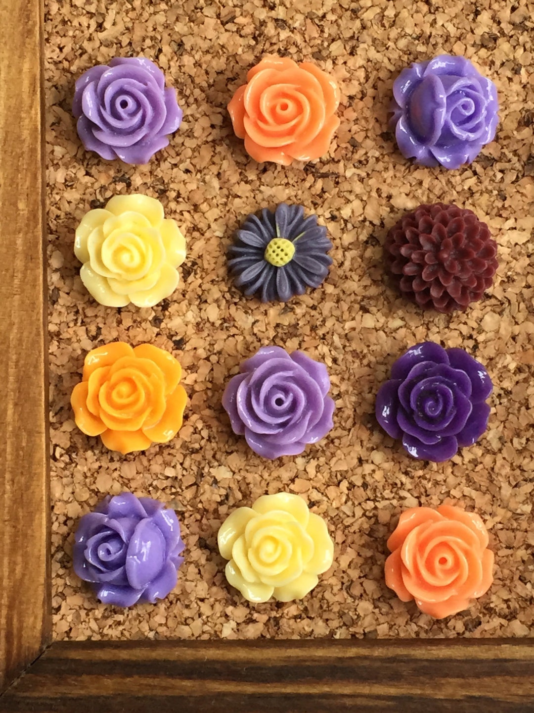 Push Pin Set,rose Tacks,mothers Day Gift Ideas,fancy Thumb Tacks ...