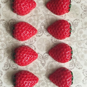 Strawberry Magnets,cute Magnets Food,fruit Magnets,food Magnets,small ...