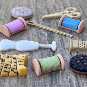 Sewing Magnets,seamstress Gift,quilting Magnets,sewing Themed Gift ...