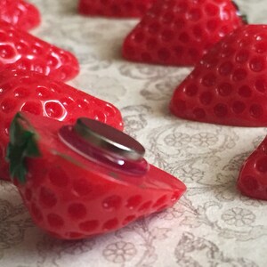 Strawberry Magnets,cute Magnets Food,fruit Magnets,food Magnets,small ...