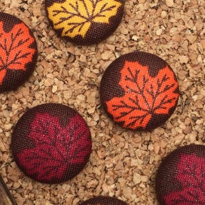 Fall Push Pins,thumb Tacks,autumn Decor,leaf Decor,pushpins,thumbtacks ...