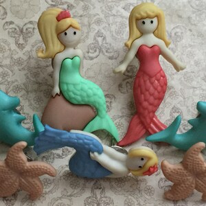 Mermaid Thumb Tacks,beach Office Decor,dolphin Pushpins,mermaid Gifts ...