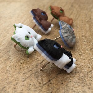 Cat Pushpins,kitten Thumbtacks,cat Lover Gift,kitten Decor,cat ...
