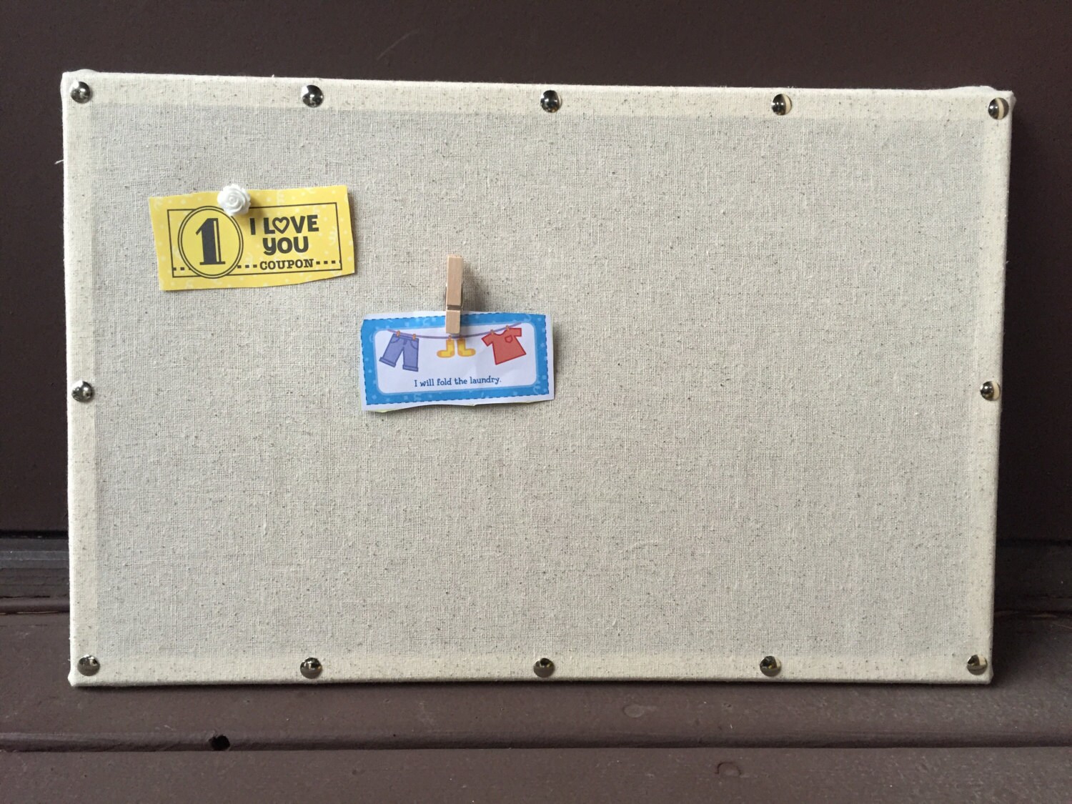 PinboardMessage Board OrganizerFabric Covered Bulletin | Etsy