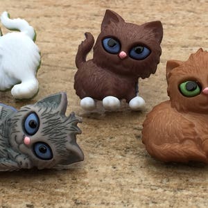 Cat Pushpins,kitten Thumbtacks,cat Lover Gift,kitten Decor,cat ...