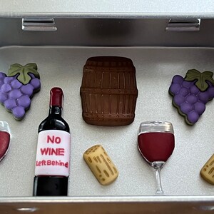 Wine Magnets,wine Glass Magnet Set,red Wine Lover Gift for Women,wine ...
