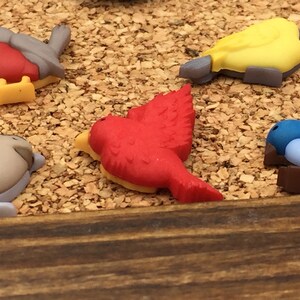 Bird Push Pinsbird Lover Giftthumbtacksbird Gifts for - Etsy