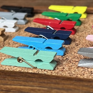 Clothespin Push Pins,college Dorm Decorations,classroom Organization ...