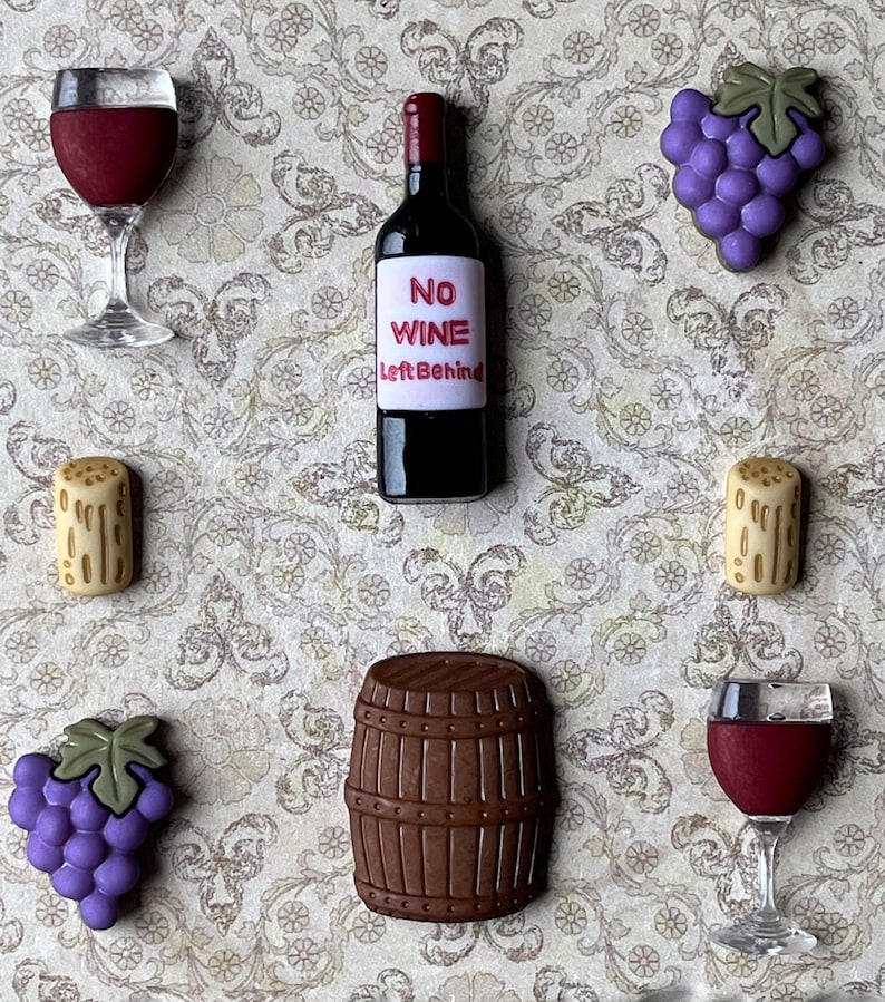 Wine Magnets,wine Glass Magnet Set,red Wine Lover Gift for Women,wine ...