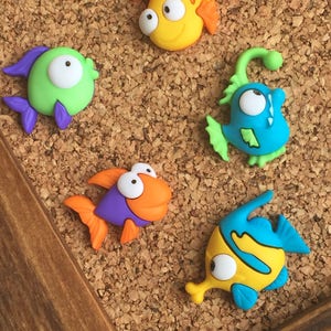 Fish Push Pins,fish Lover Gifts,thumbtacks,auquatic Gifts,fish ...