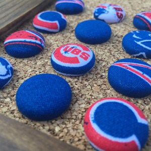 Push Pins Made From Chicago Cubs Fabric,chicago Sports Decor,thumb ...