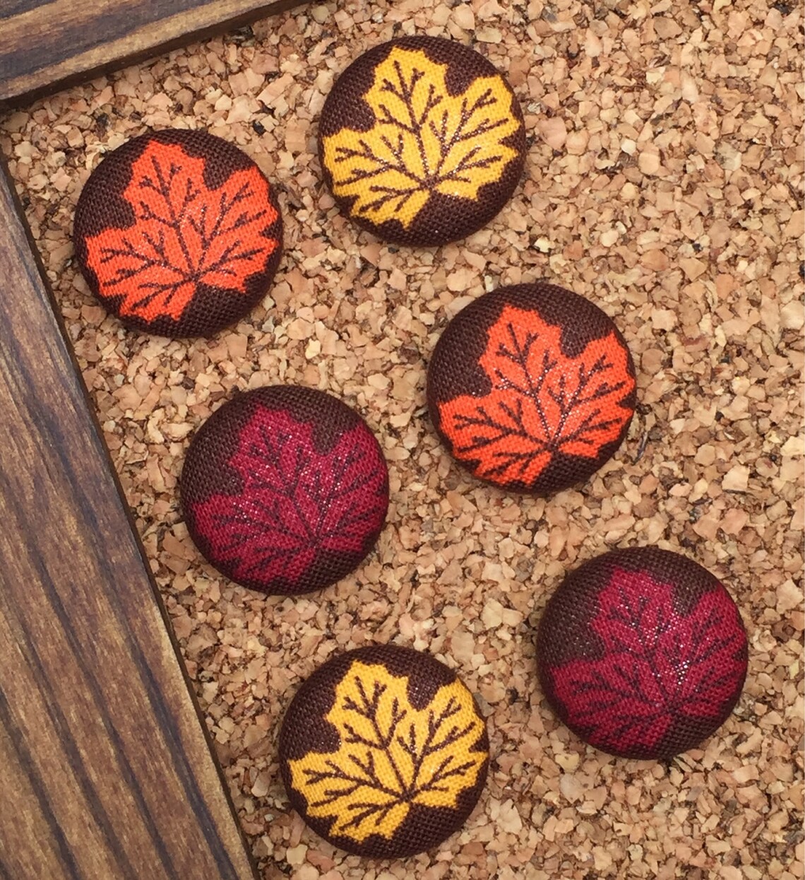 Fall Push Pinsthumb Tacksautumn Decorleaf - Etsy