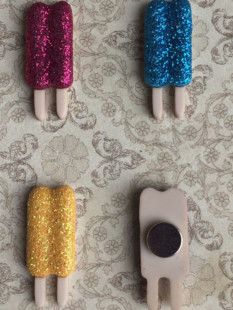 Popsicle Magnet,glitter Magnets,popsicle Decor,colorful Magnet,food ...