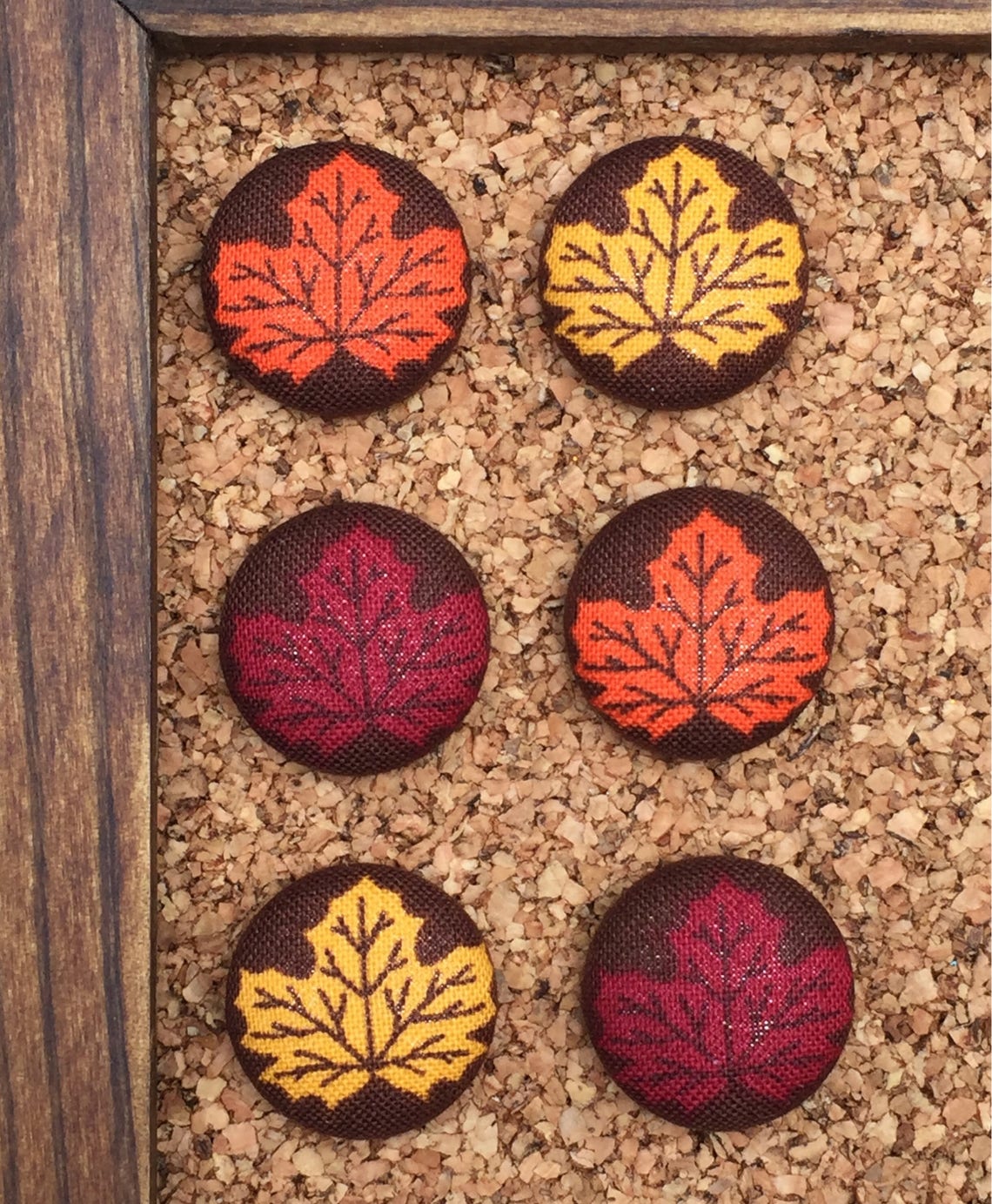 Fall Push Pinsthumb Tacksautumn Decorleaf - Etsy