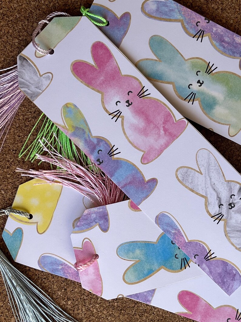 Happy Easter Bunny Bookmark,easter Basket Gifts for Kids,easter Rabbit ...