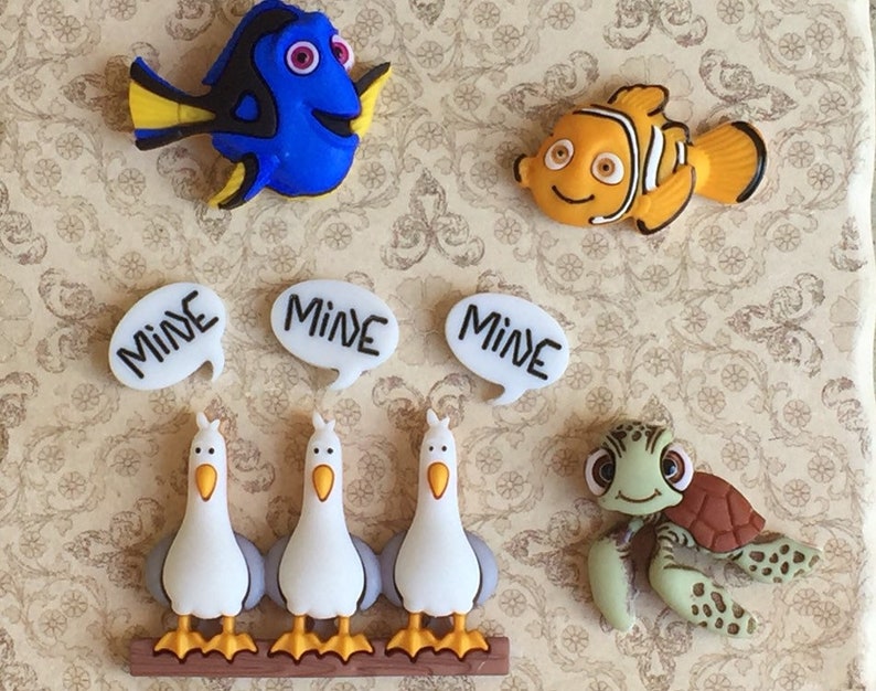 Finding Nemo Magnets,sea Lover Gift,kids Magnets,ocean Gifts,sea Life ...