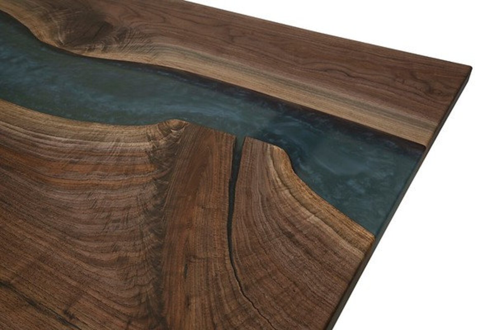 Walnut and Resin River Table / Dining Table / Conference Table - Etsy