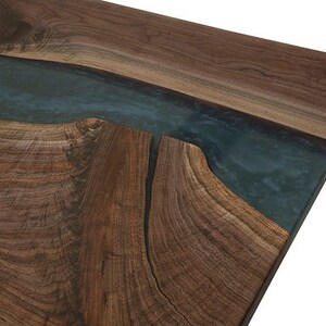 Walnut and Resin River Table / Dining Table / Conference Table - Etsy