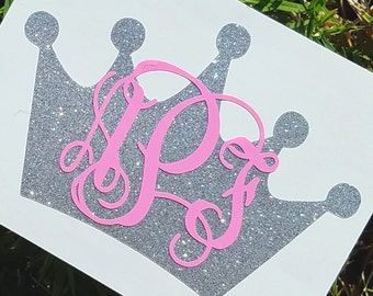 Crown monogram | Etsy