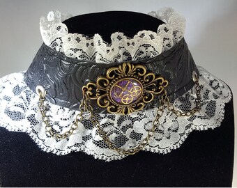 Steampunk choker | Etsy