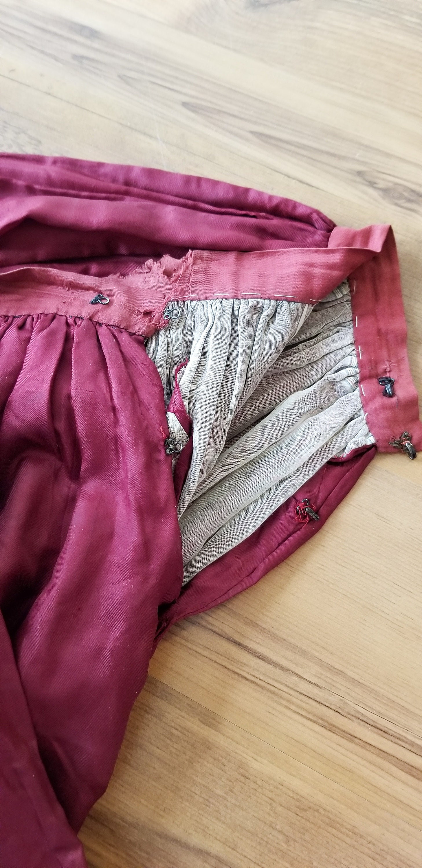 1900s Red Silk Jacket and Skirt / Antique Edwardian Set - Etsy Canada