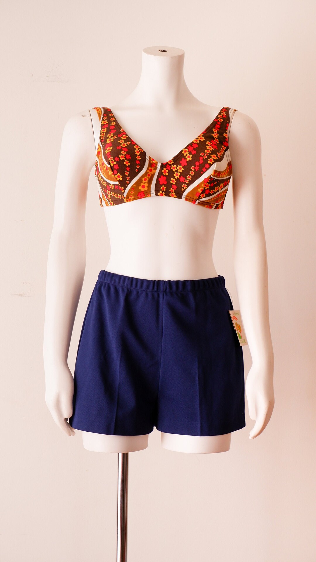 Vintage 1970s Blue Jantzen Gym Shorts - Small Cotton Cooler Athletic ...