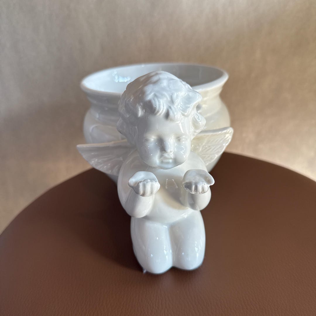 Kmart Vintage Cherub Design Planter - Etsy