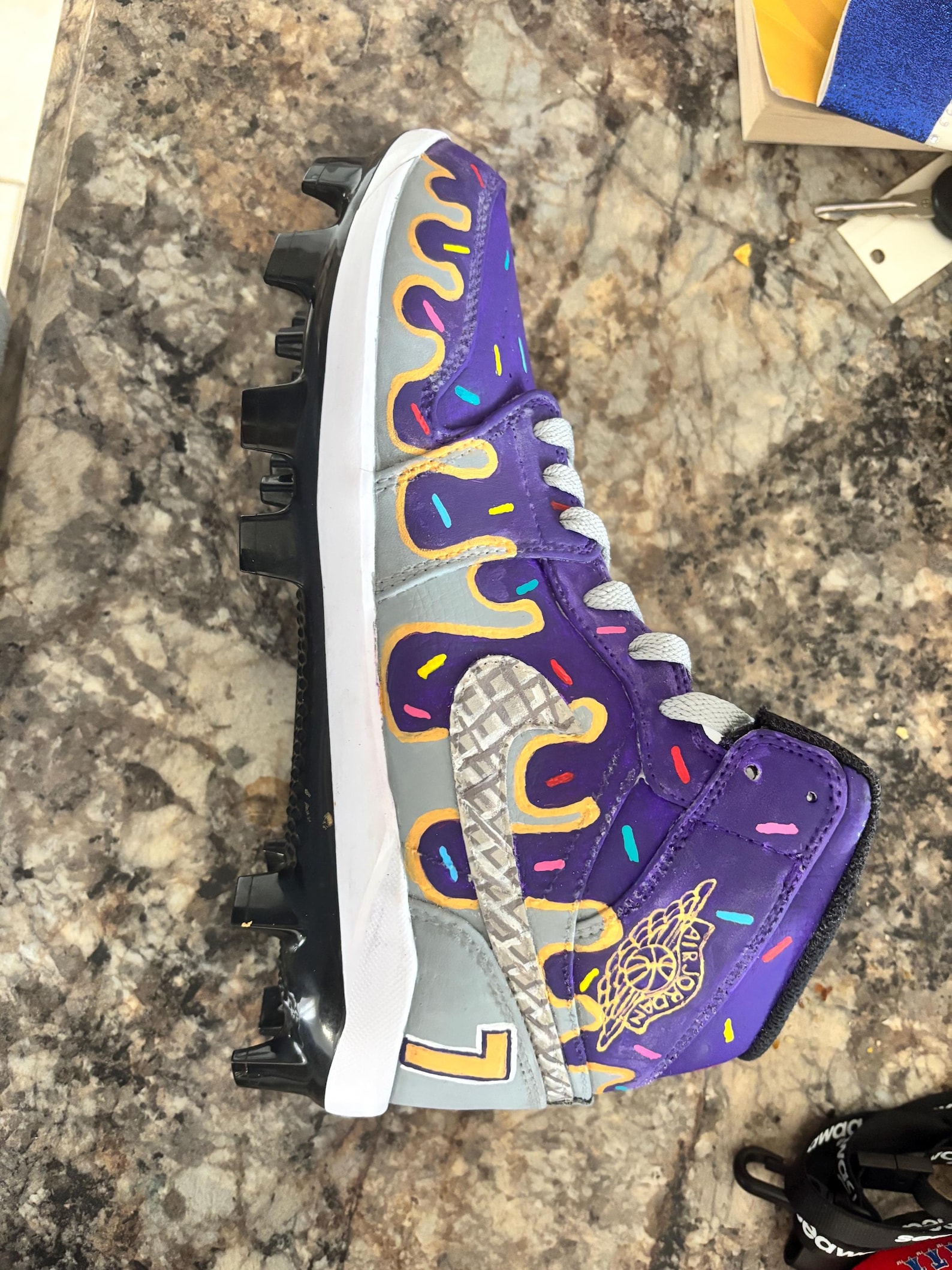 Youth up to Size 6 Ice Cream Drip Custom Cleats - Etsy