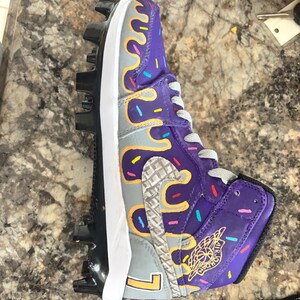 Youth up to Size 6 Ice Cream Drip Custom Cleats - Etsy