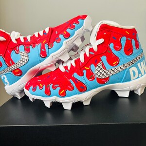 Size 7 and up Ice Cream Drip Custom Cleats - Etsy