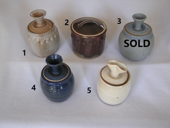 Canisters 6 Tall Assorted Colors and Lid Styles Group | Etsy