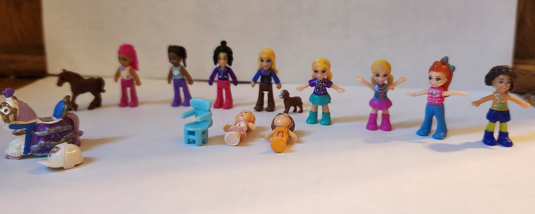 Lot of 10 Polly Pocket People & 5 Accessory Items - Etsy