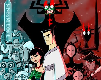 Samurai jack art | Etsy