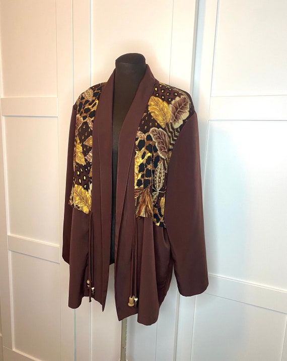 Vintage Sharon Anthony Open Front Kimono Tunic Jacket… - Gem