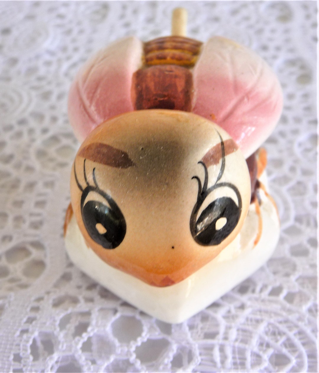 FOUR Vintage Honey Bee Anthropomorphic Individual Salt Cellars / Jelly ...