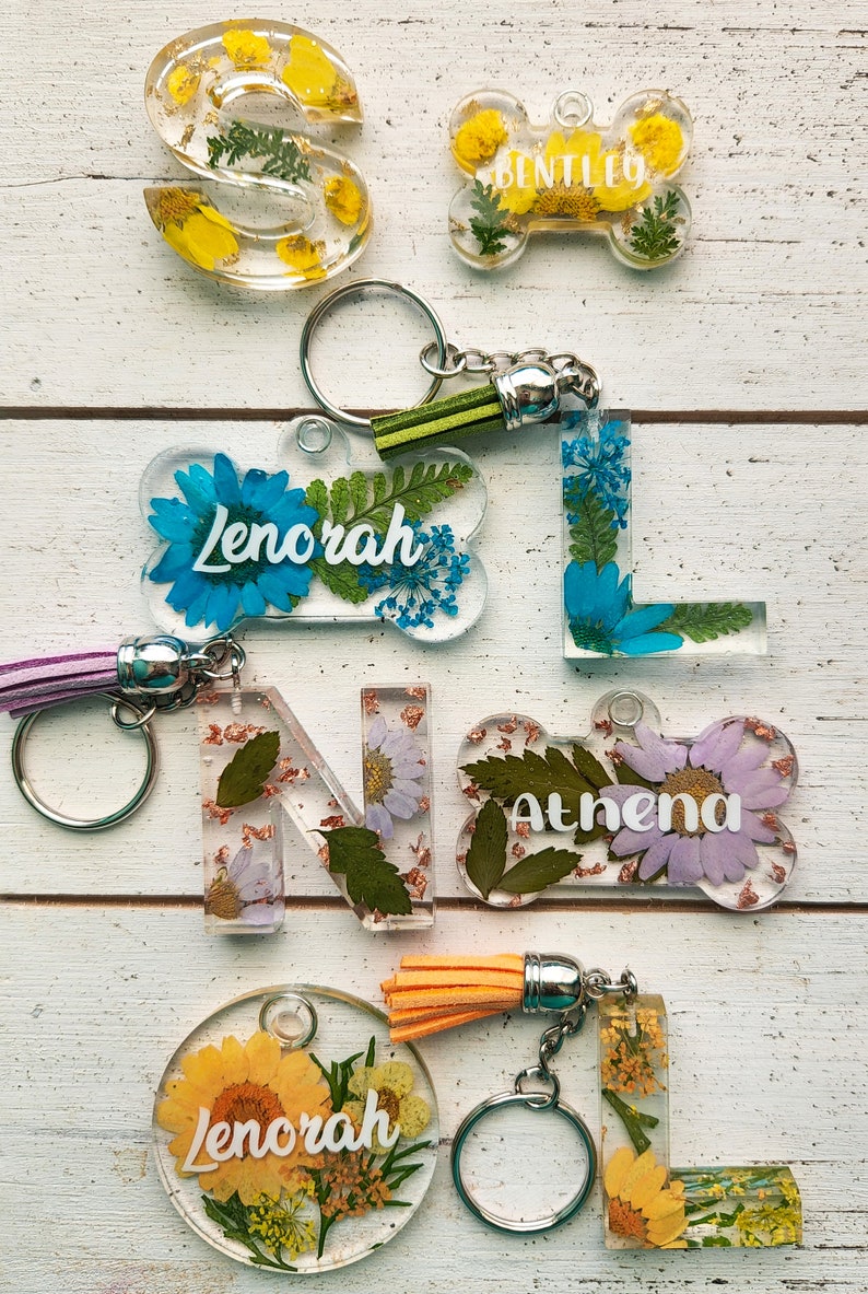 Matching Dog Tags and Keychain Custom Dog Tag Resin Dog - Etsy