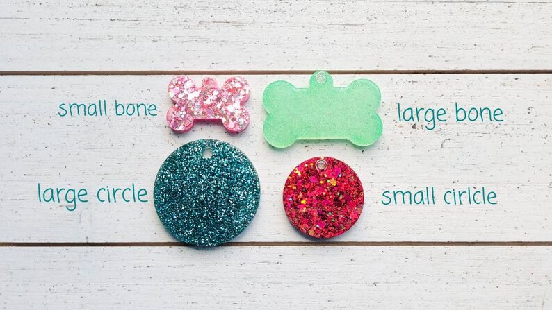 Matching Dog Tags and Keychain Custom Dog Tag Resin Dog - Etsy