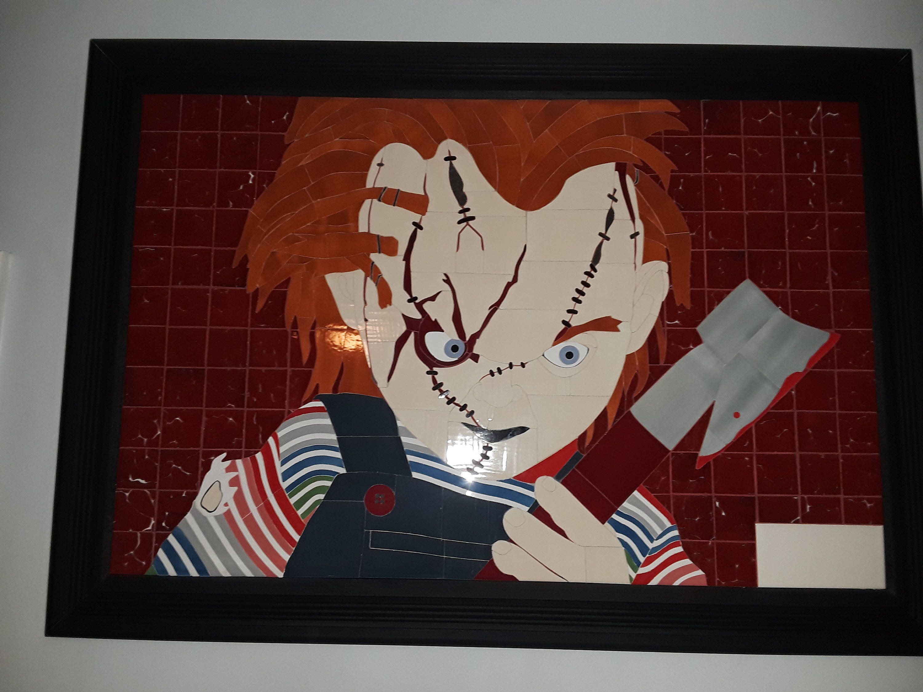 Chucky Doll Framed Mosaic Tile Art Piece - Etsy