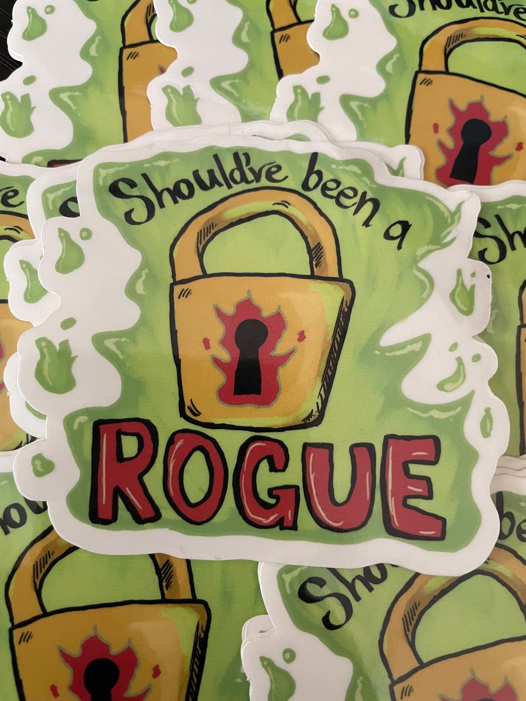 Rogue Dnd Game Sticker 8cm Transparent - Etsy