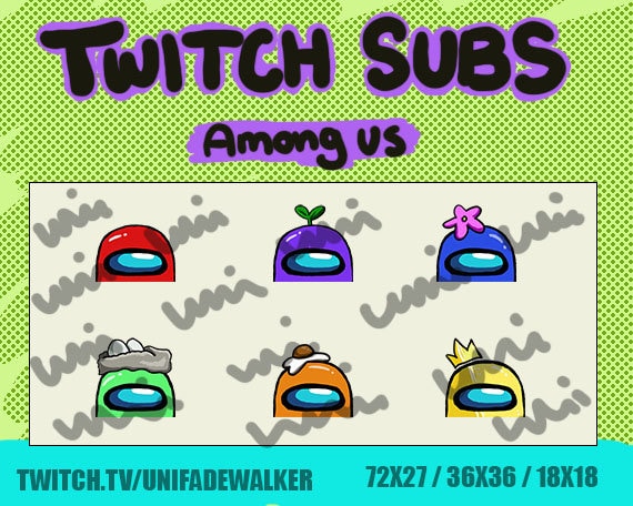 Among Us Sub Badges for Twitch - Etsy