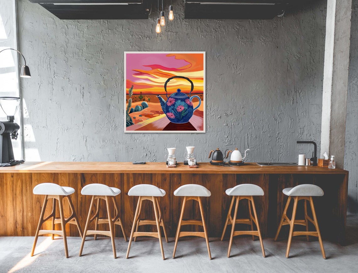 Colourful Outback Room Art Print Wall Art Illustration - Etsy