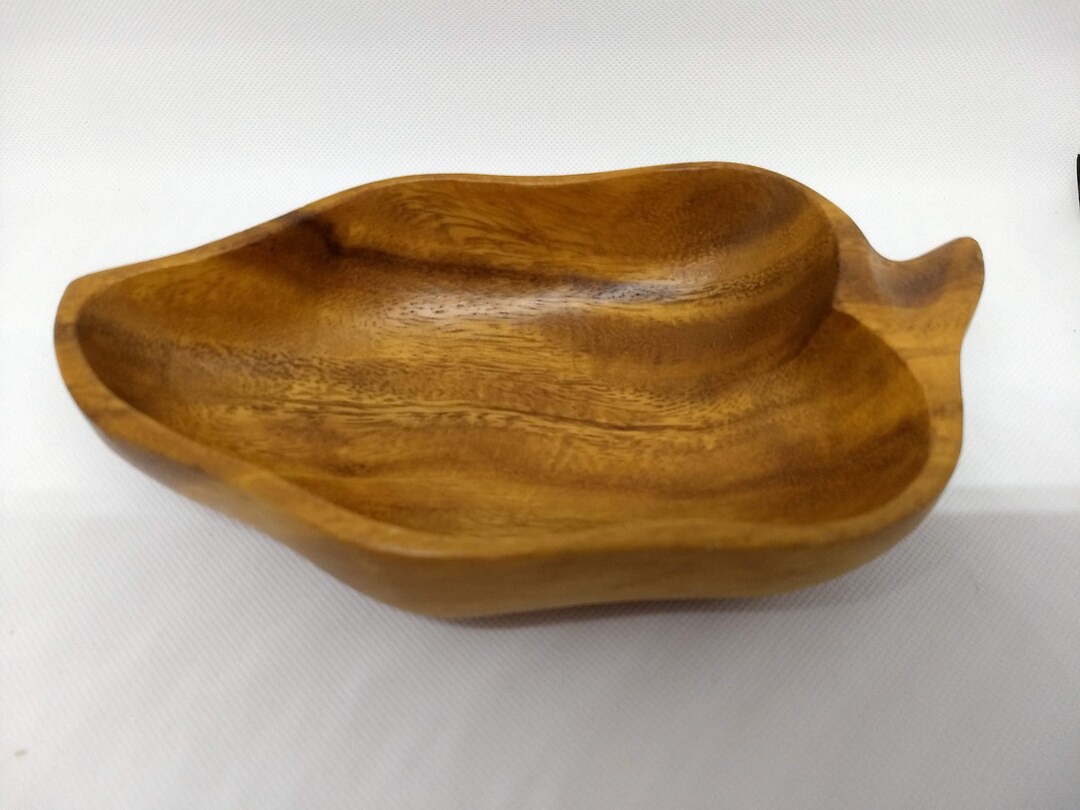 Genuine Monkey-pod Wood, Leilani, Hand Crafted, Philippines, Leaf ...
